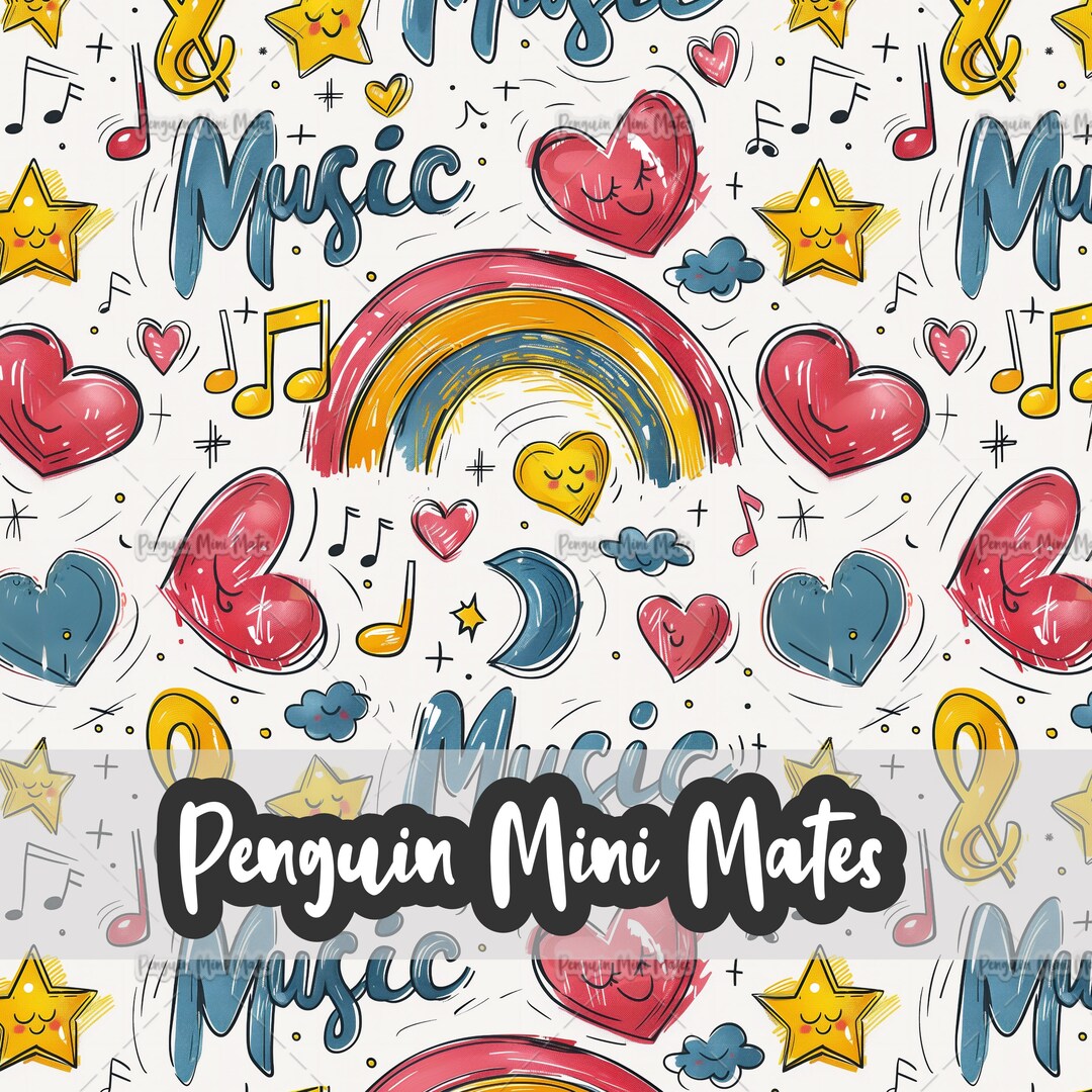 Music Seamless Pattern, Music Notes Repeating Pattern, Music ...