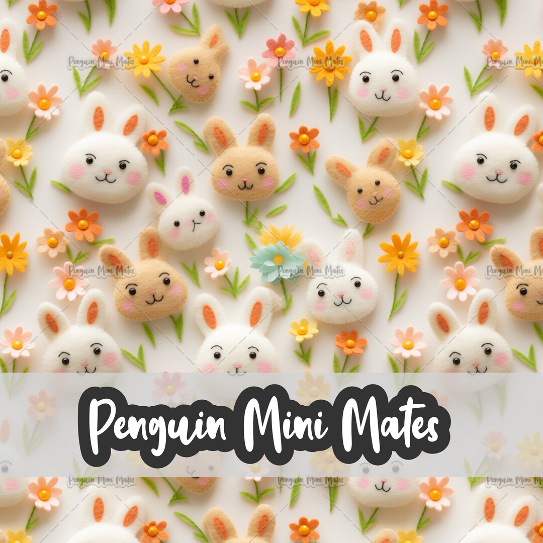 Bunny Pattern Easter Repeating Pattern Rabbit Seamless - Etsy