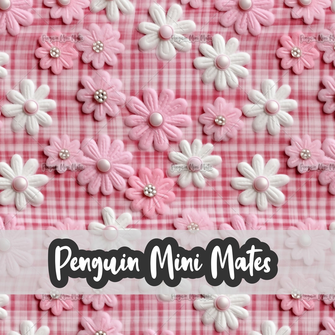 Pink Daisy Seamless Pattern, Girly Repeating Pattern, Floral Seamless ...