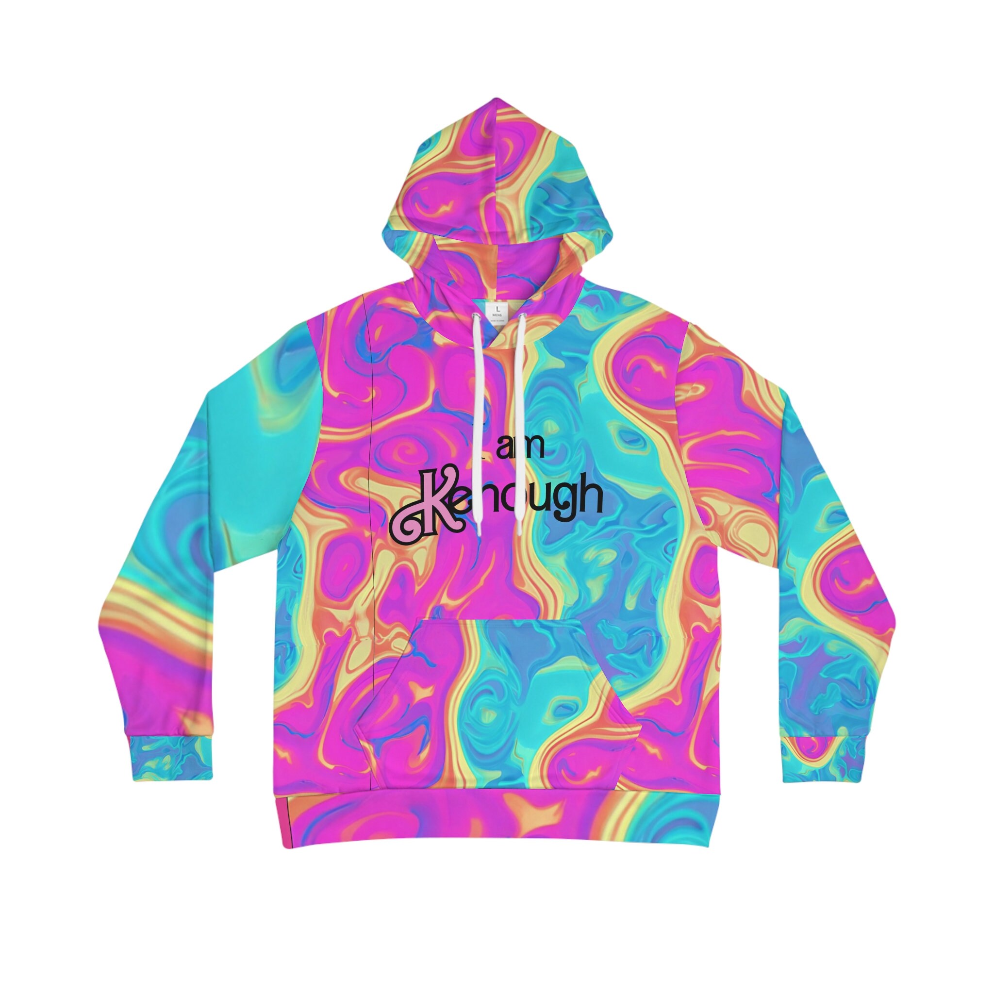 Men's Size Barbie Movie Cosplay Ken's Iconic I Am Kenough Hoodie