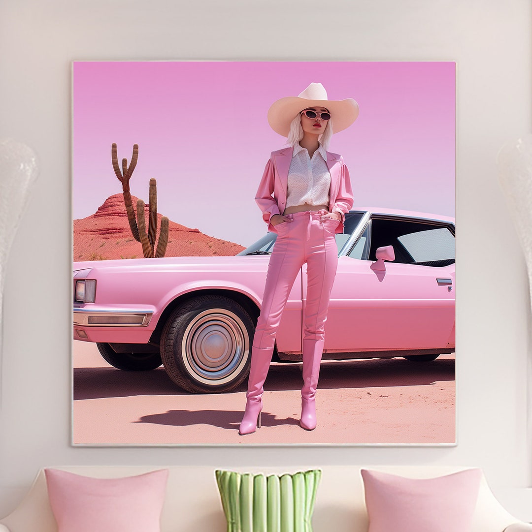 Cow Girl N.5 Digital Art Painting Wall Decor Interior Design Web Art ...