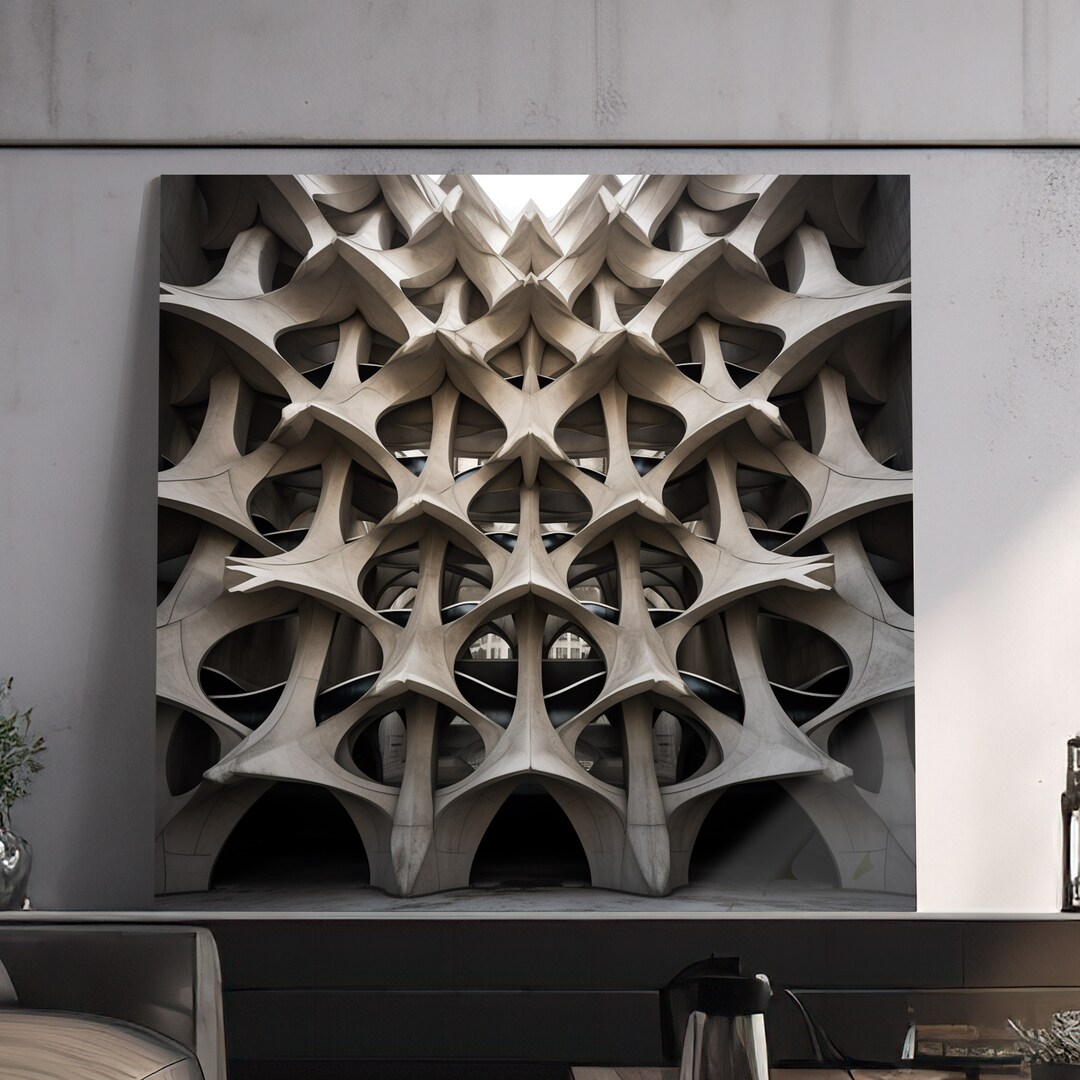 Art Parametric Architecture Pattern 3d Digital Art Framework - Etsy