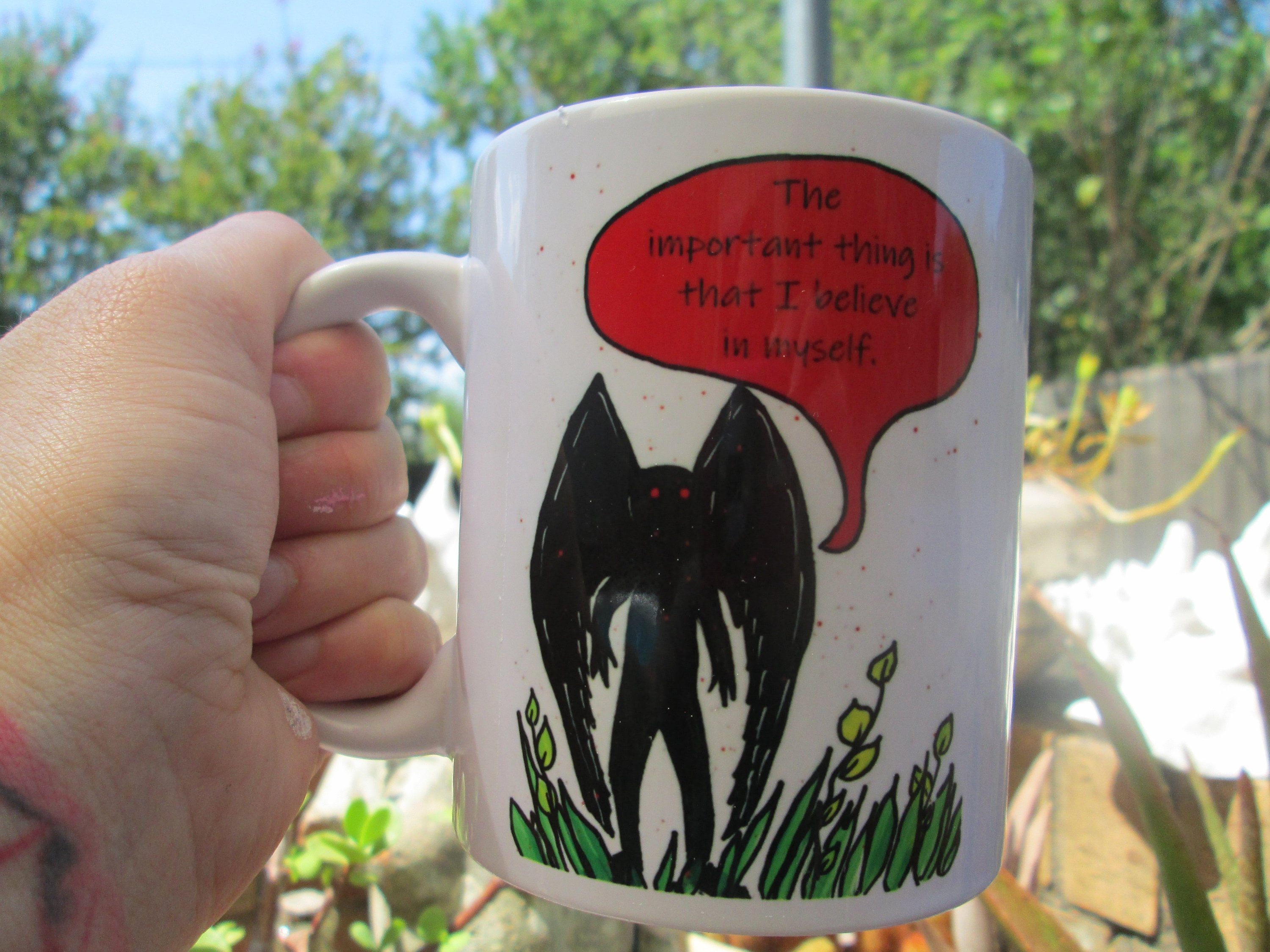 Mothman Quote Mug the Important Thing is That I Believe in - Etsy