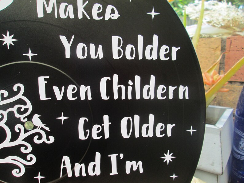 Landslide Song Lyric Art Record Time Makes You Bolder Even Children