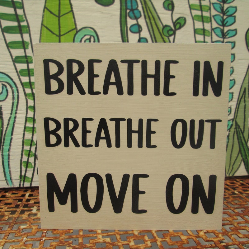 Deep Breath Sign - Etsy