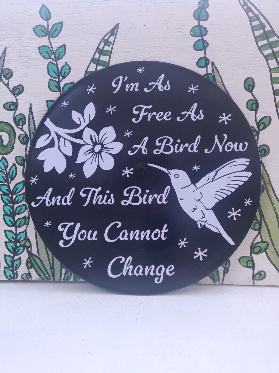 Lynyrd Skynyrd Free Bird Song Lyric Art Record I'm as Free as a Bird ...