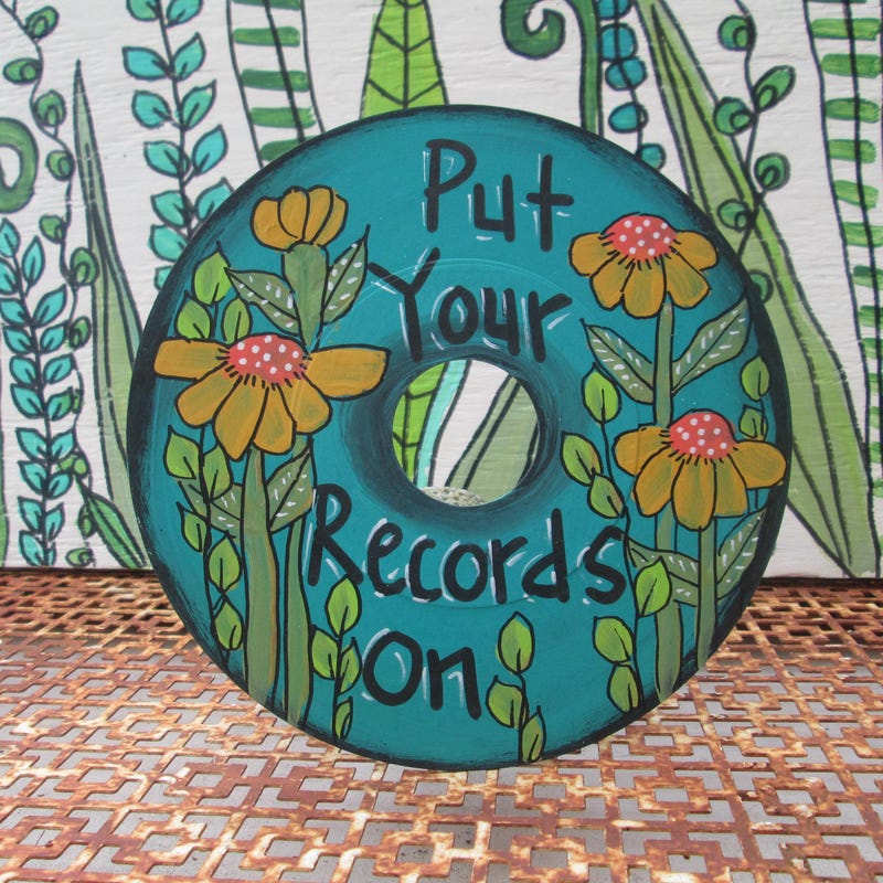 Painted Records - Etsy