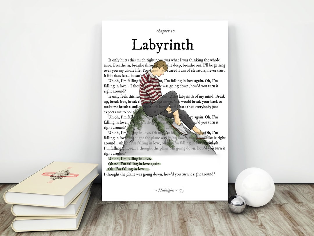 Labyrinth Lyrics | Png Drawing and Pdf A4 Digital File | Ts Printable ...