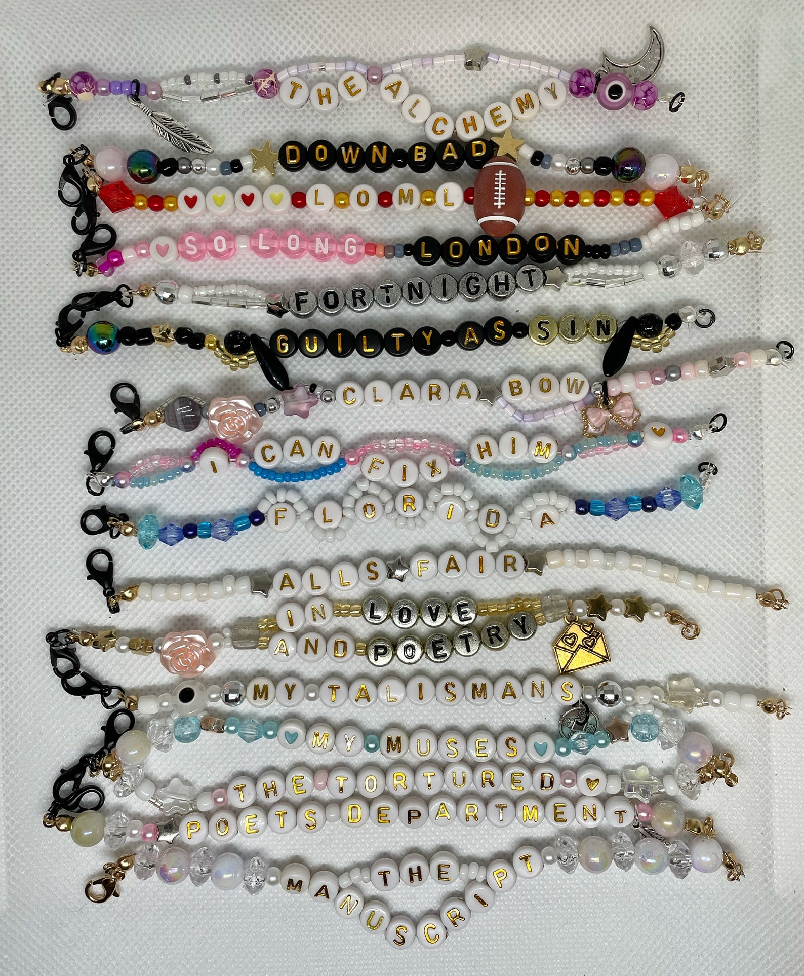 The Tortured Poets Department ttpd Taylor Swift Friendship Bracelets on ...