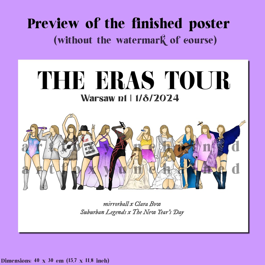 Your Own Eras Tour Poster | Taylor Swift - the Eras Tour Inspired "pick ...