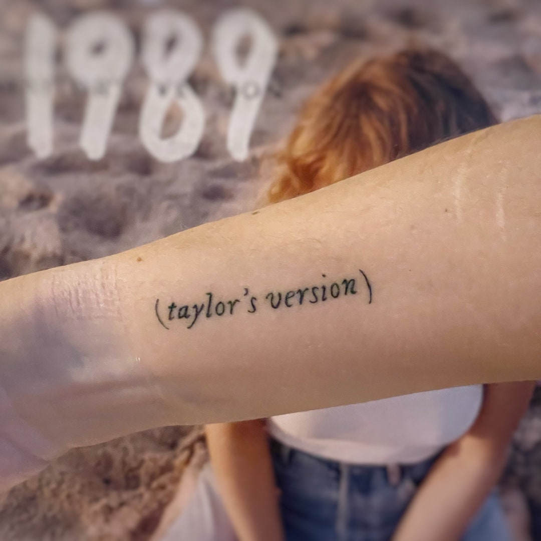 TV Temporary Adhesive Tattoo | Taylor Swift Inspired - Etsy