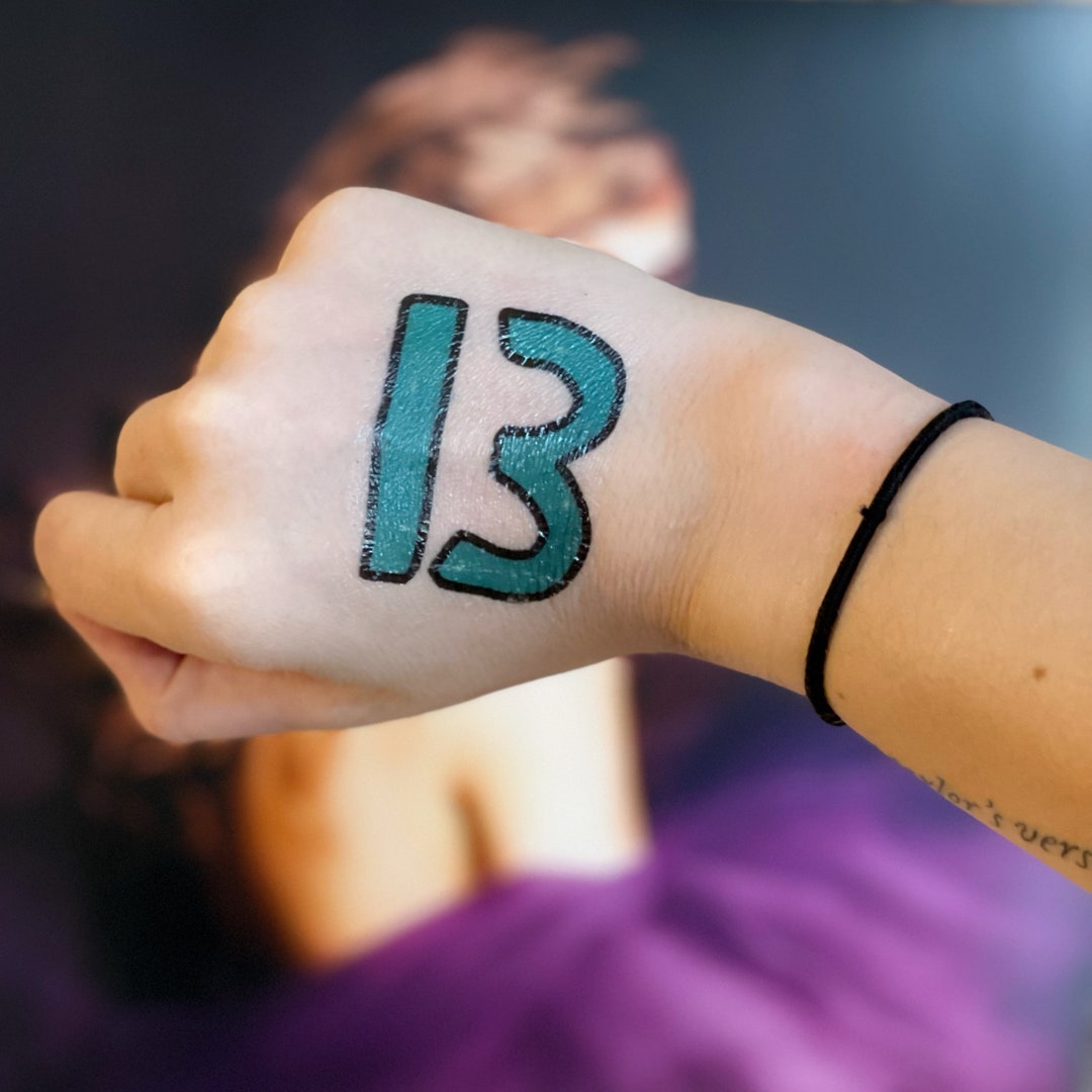 Thirteen Temporary Adhesive Tattoo | Taylor Swift "speak Now Tour ...