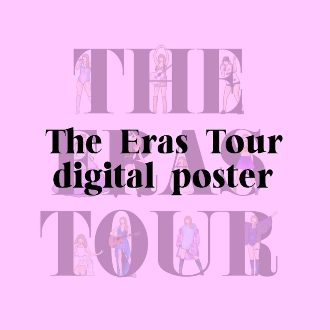 The Eras Tour Poster | Taylor Swift - the Eras Tour Inspired Digital ...