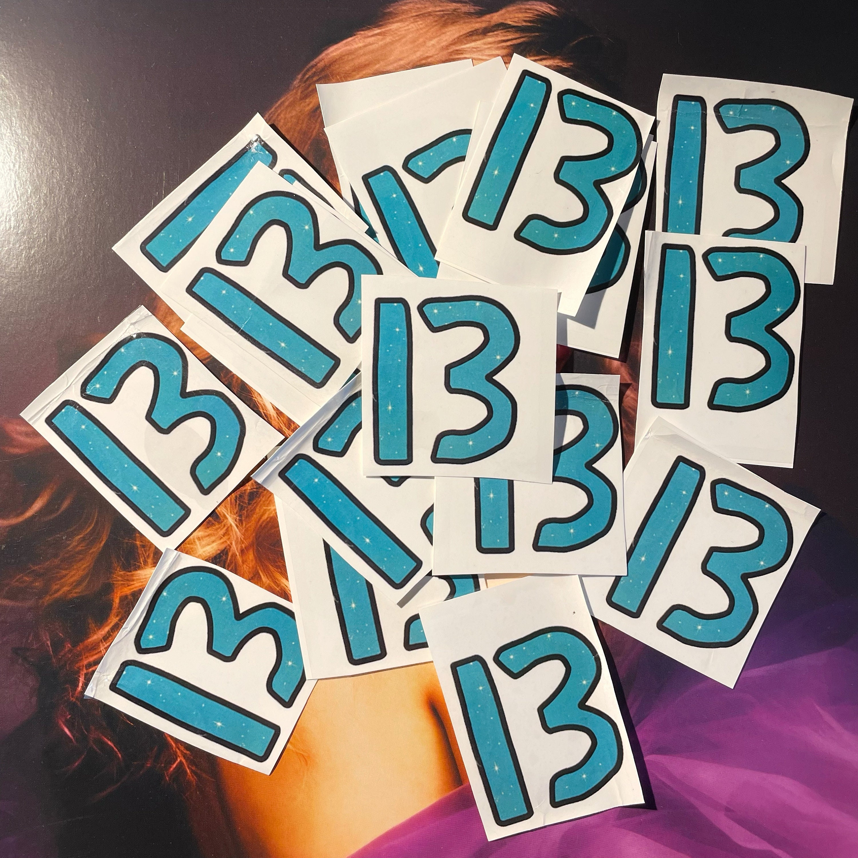 Thirteen Temporary Adhesive Tattoo Taylor Swift speak Now Tour Inspired ...