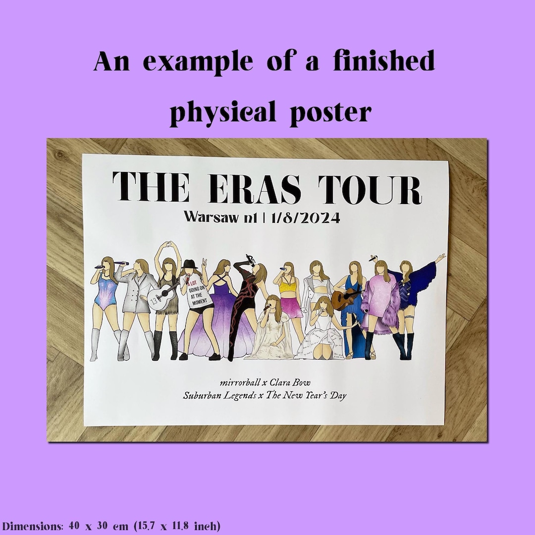 Your Own Eras Tour Poster | Taylor Swift - the Eras Tour Inspired "pick ...