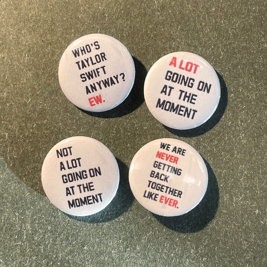 Eras Tour T-shirt Pins / Badges - Taylor Swift Inspired (diameter 25 Mm ...