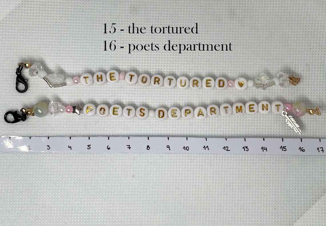 The Tortured Poets Department ttpd Taylor Swift Friendship Bracelets on ...