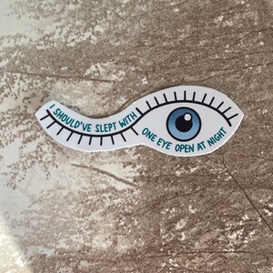 Ts Inspired Stickers With the Lyrics "eyes" - Etsy
