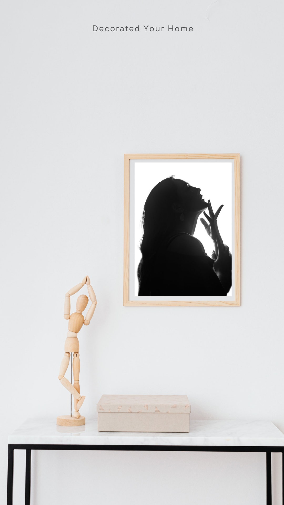 Digital Print of a Wall Decoration , Model Picture, Frame, Emotional - Etsy
