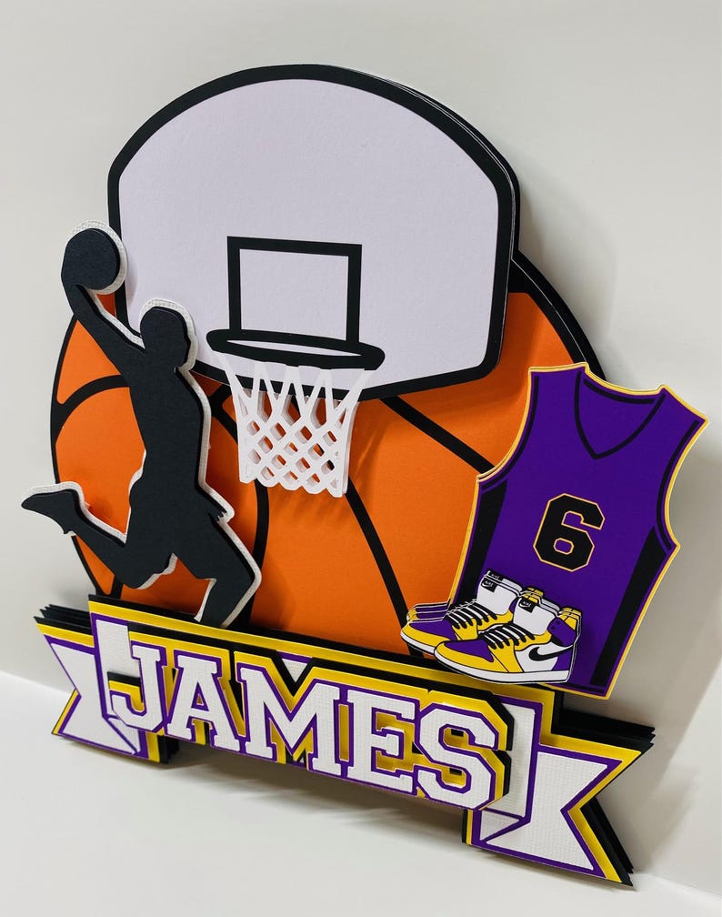 Basketball Cake Topper - Etsy