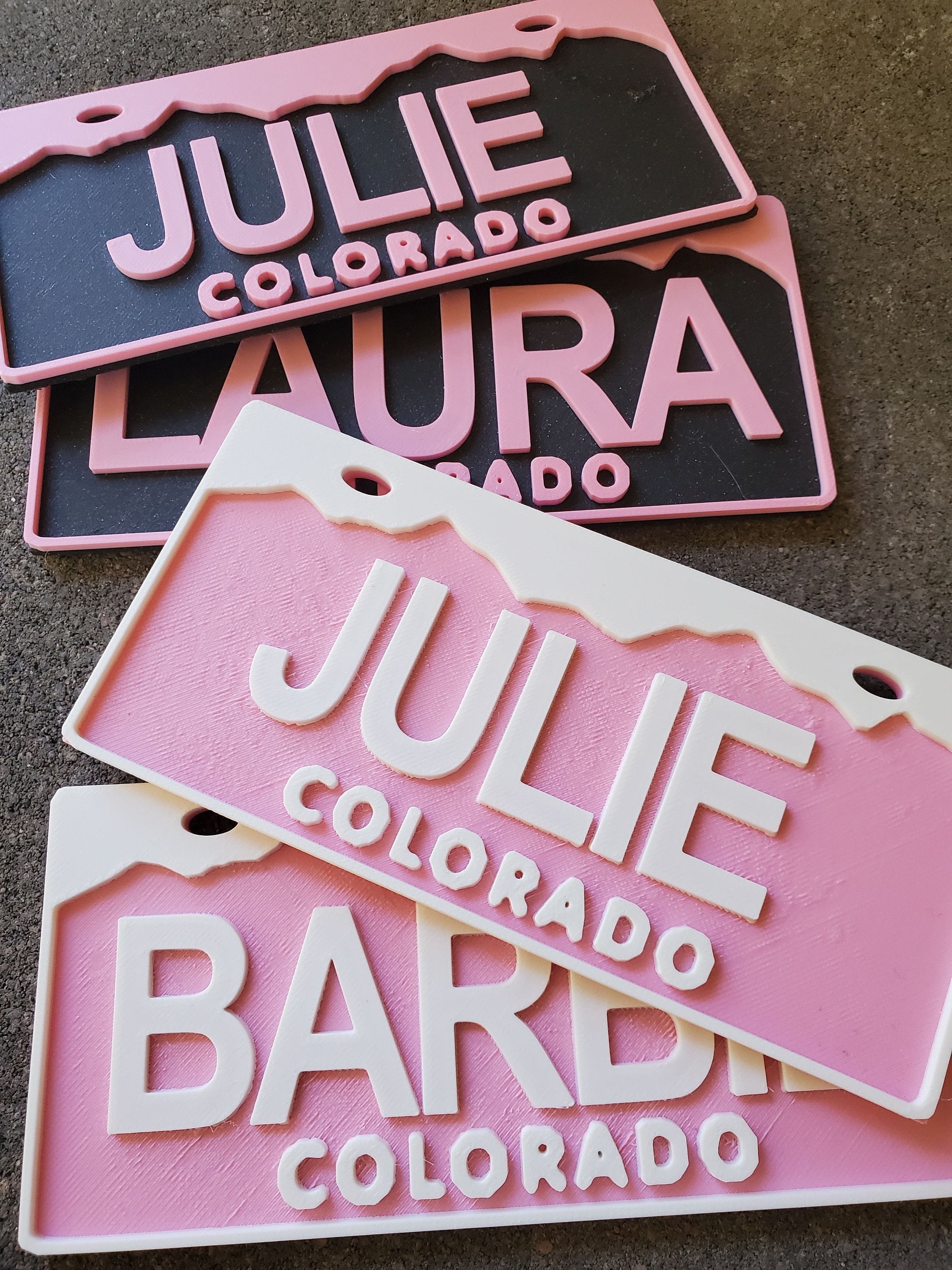 Pink Colorado License Plate for Bicycles - Etsy