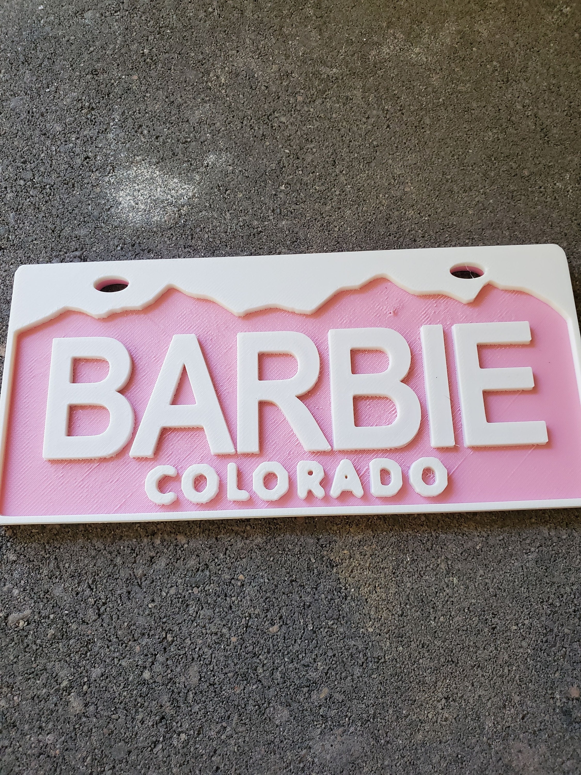 Pink Colorado License Plate for Bicycles - Etsy