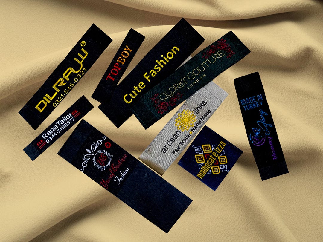 Woven Labels for Small Clothing Brands | Custom Logo Sewing Labels ...
