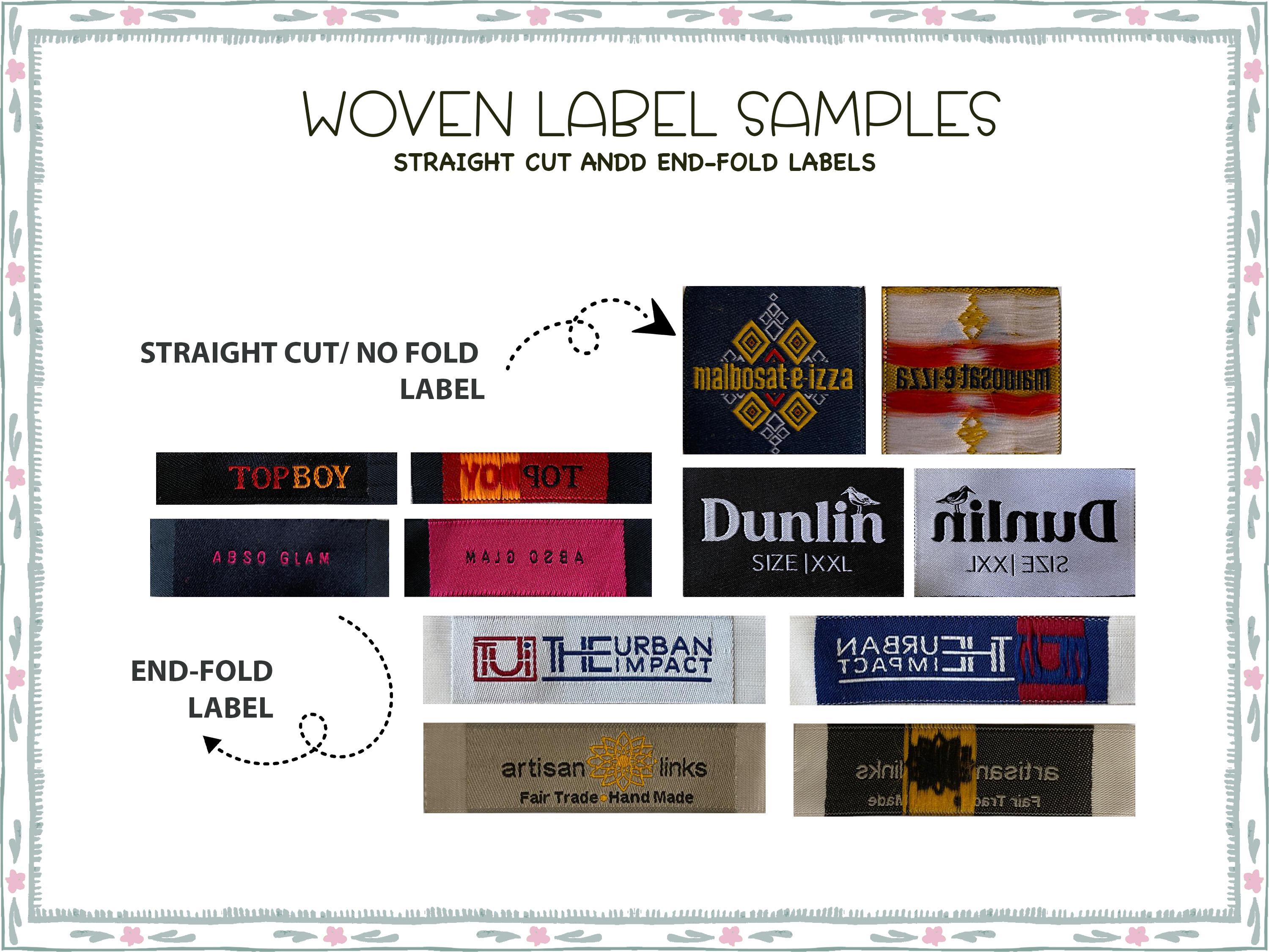 Woven Garment Labels, Personalized Fabric Tags, Custom Clothing Label ...