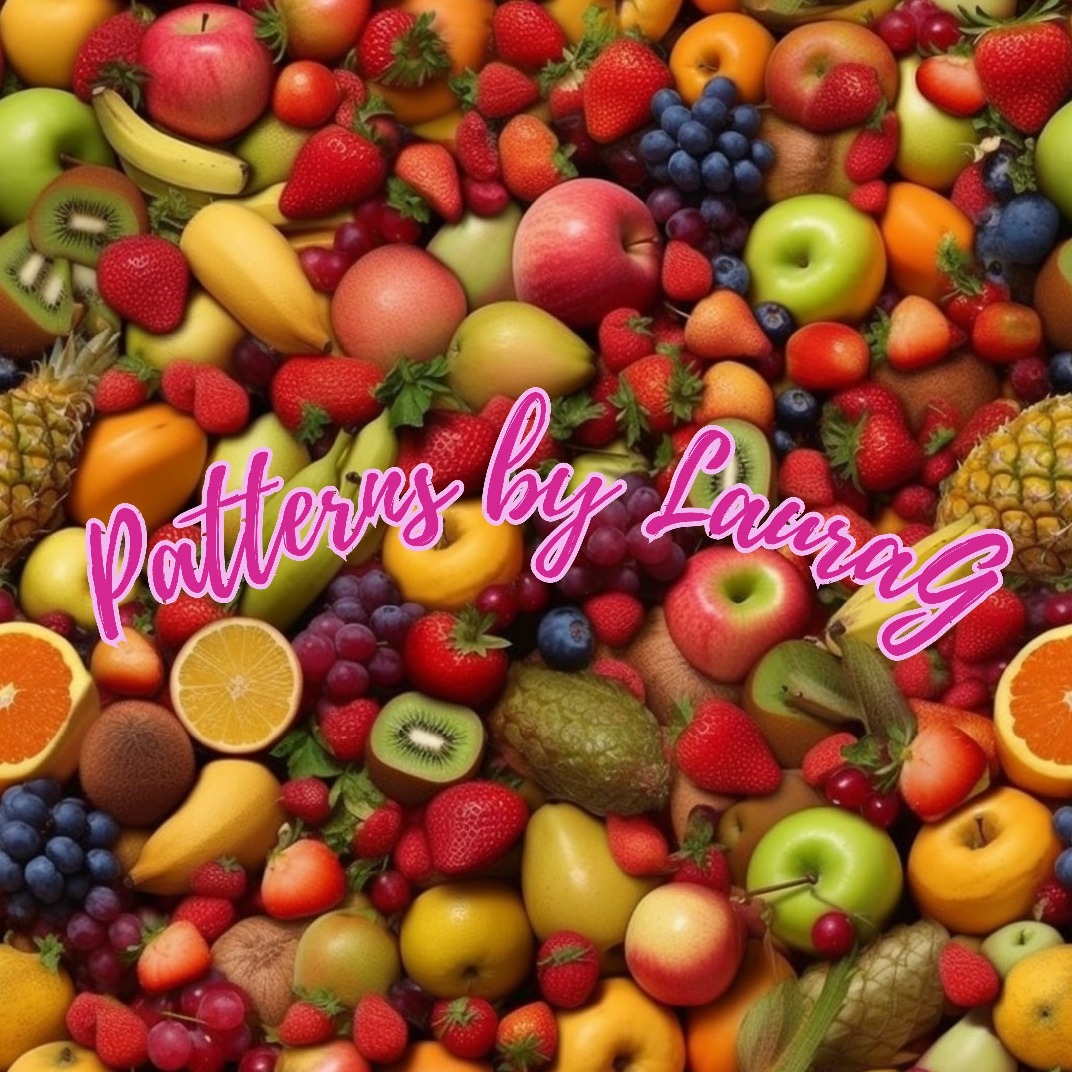 Realistic Fruit Digital Paper, Seamless Pattern Food, Print Wallpaper ...