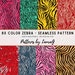 Colorful Zebra Print, Seamless Animal Pattern Digital Paper (digital ...