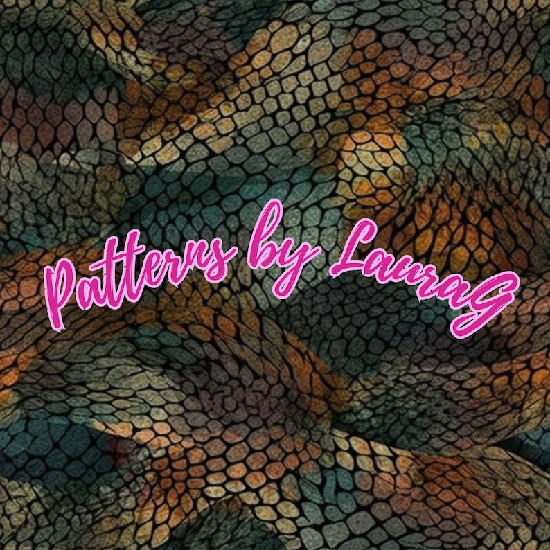 Skin Snake Digital Paper, Seamless Pattern Snakeskin, Animal Print ...