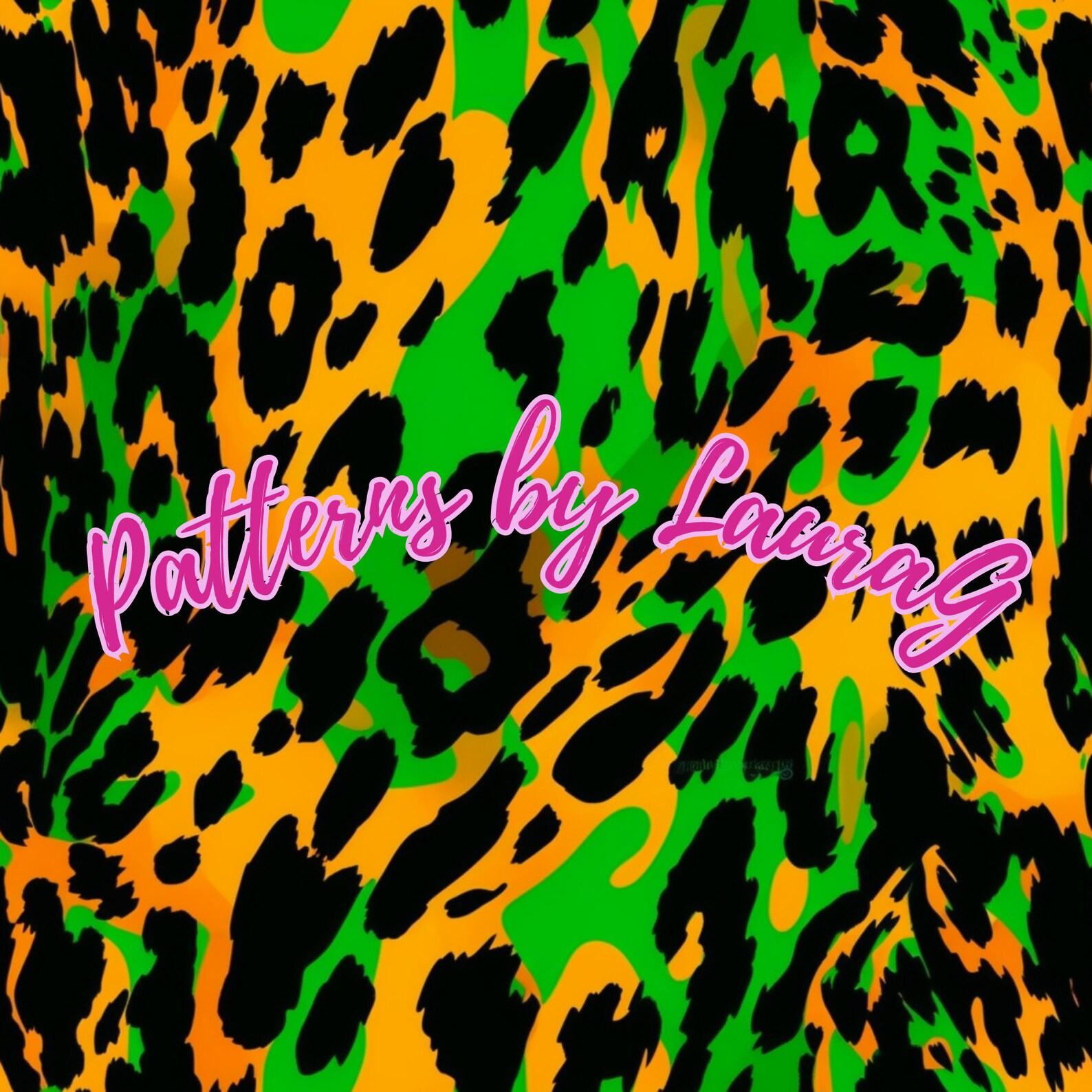 Seamless Pattern Leopard Neon, Animal Print Digital Paper, Neon Cheetah ...