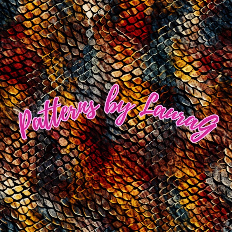 Skin Snake Digital Paper, Seamless Pattern Snakeskin, Animal Print ...