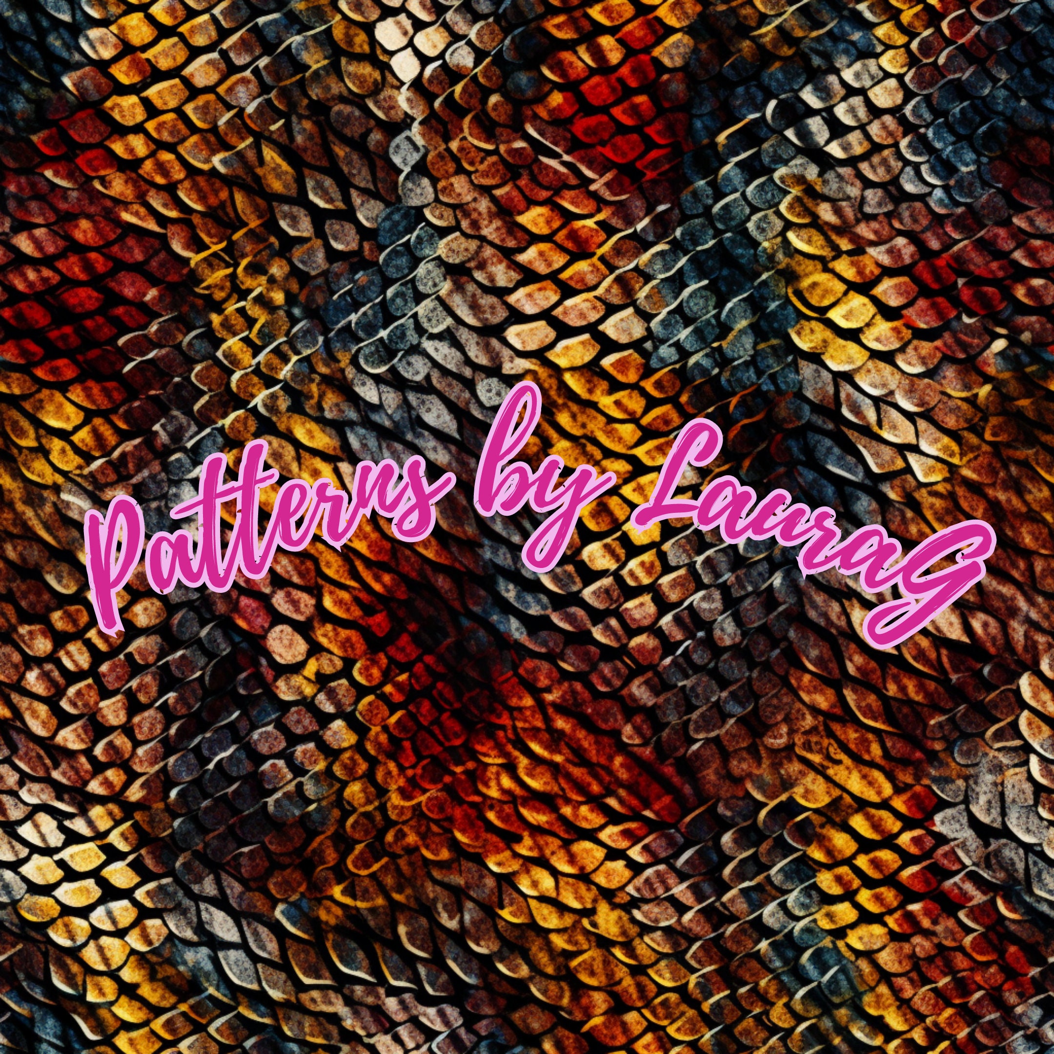 Snakeskin Seamless Pattern, Reptile Print, Animal Scales (digital ...