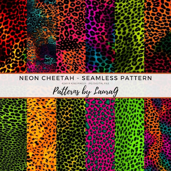Neon Cheetah Backgrounds