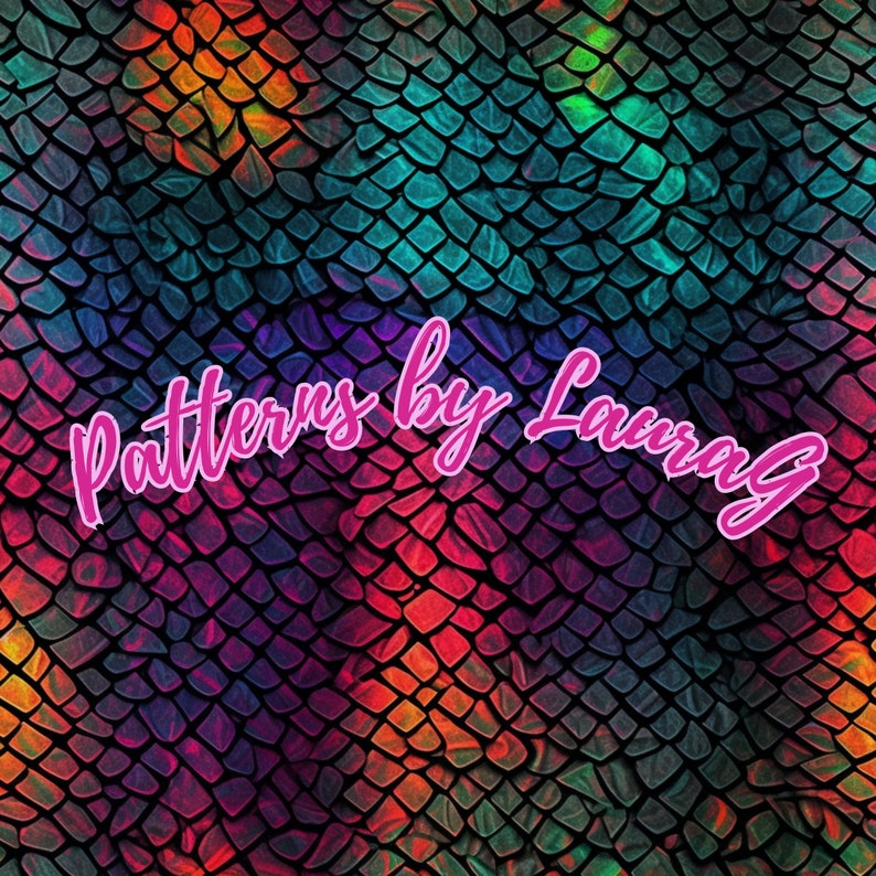 Neon Snakeskin Seamless Pattern, Animal Print Wallpaper (digital ...