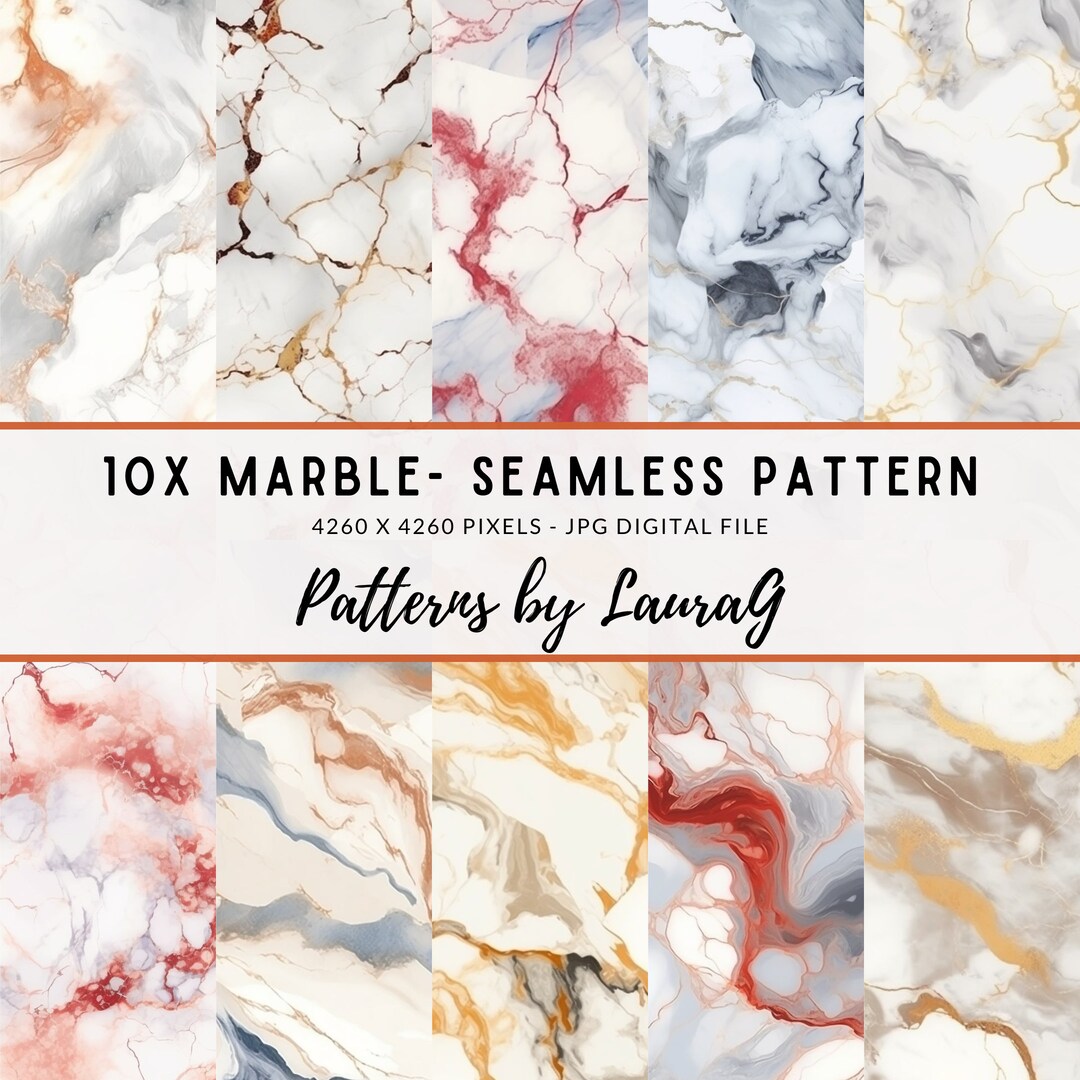 Marble Digital Paper, Seamless Pattern Limestone, Granite Material ...