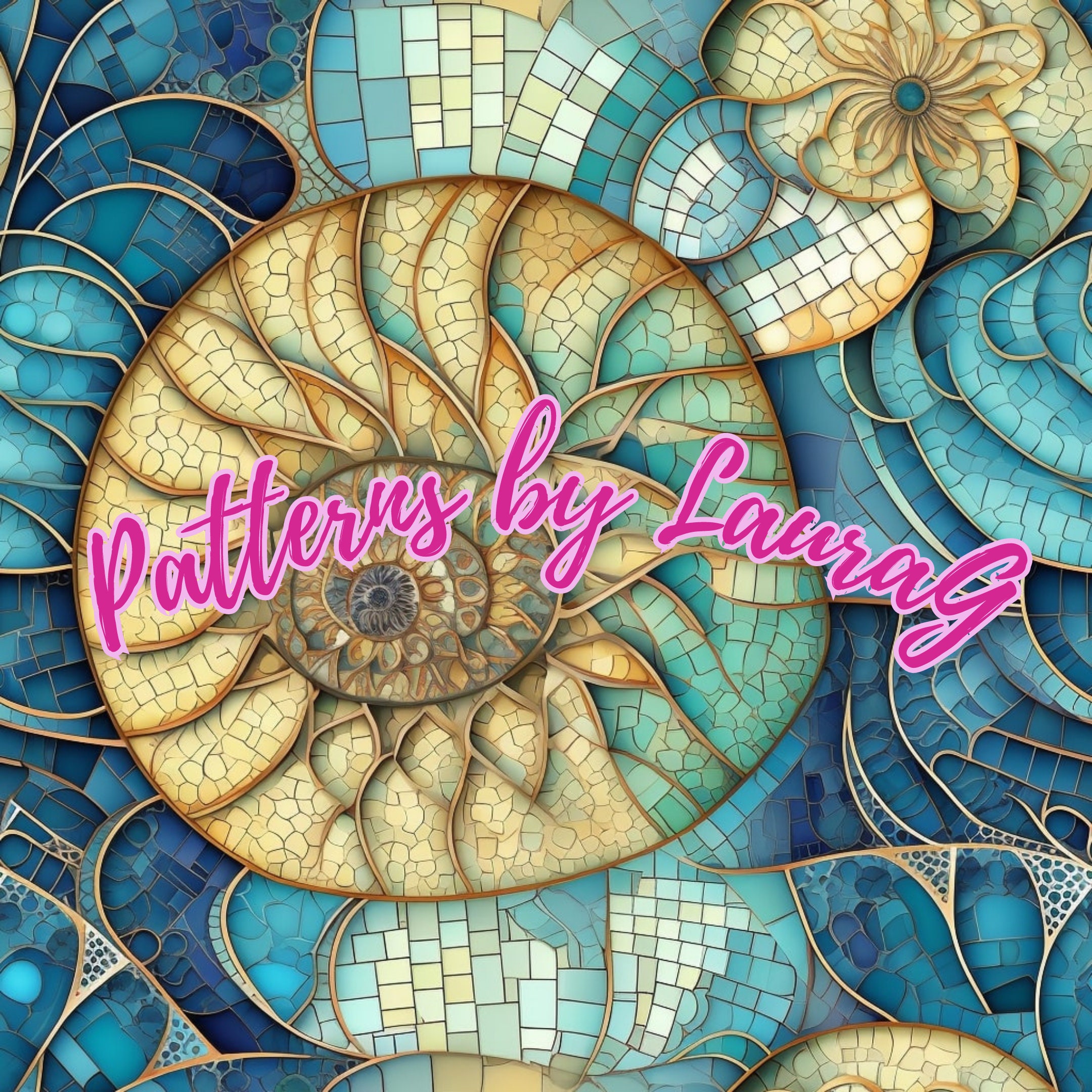 Fibonacci Digital Paper, Seamless Pattern Fibonacci Inspired, Abstract ...