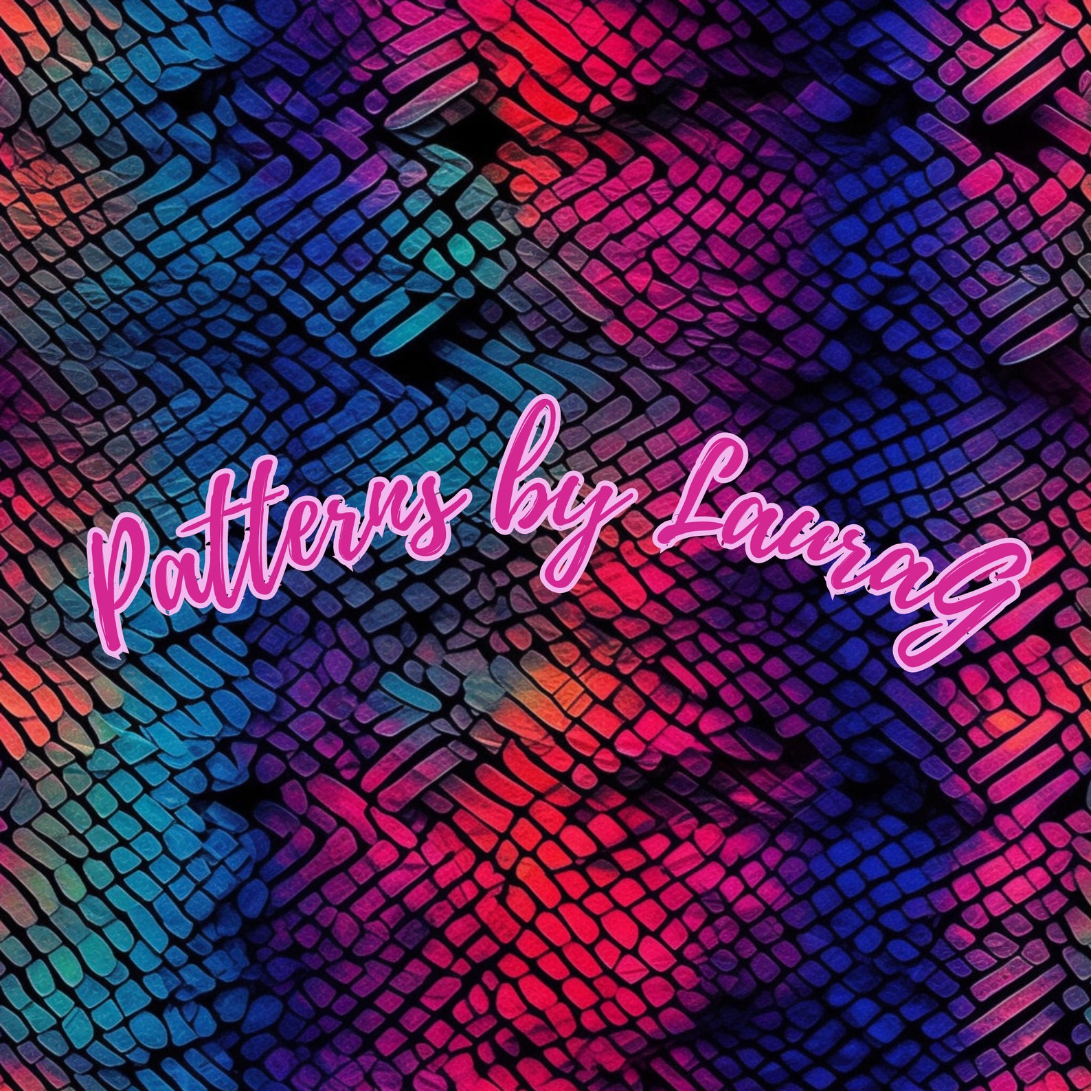 Neon Snakeskin Seamless Pattern, Animal Print Wallpaper (digital ...