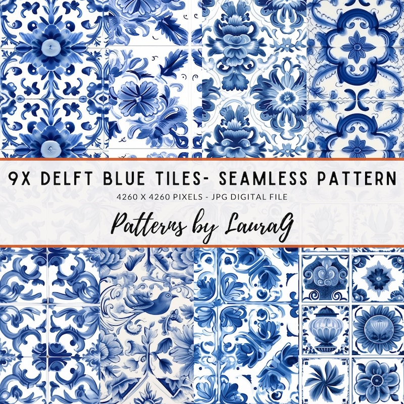 Blue Delft Tiles - Etsy