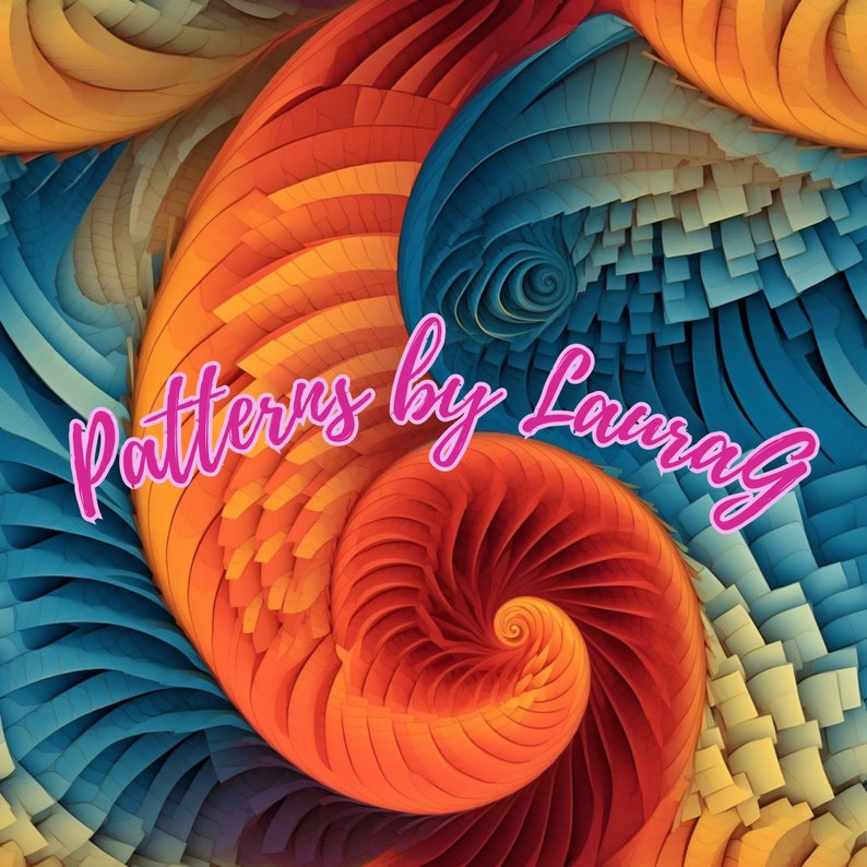 Fibonacci Digital Paper, Seamless Pattern Fibonacci Inspired, Abstract ...