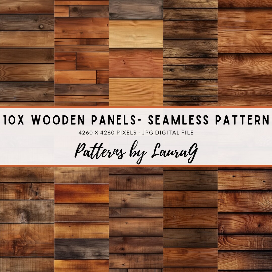 Wooden Paneling Seamless Pattern, Lumber Wallpaper (digital Paper) - Etsy