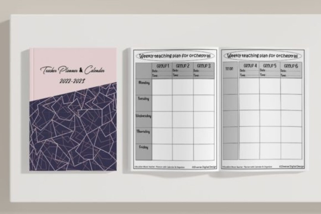 Music Planner Teacher Planner Lesson Planner Teacher - Etsy