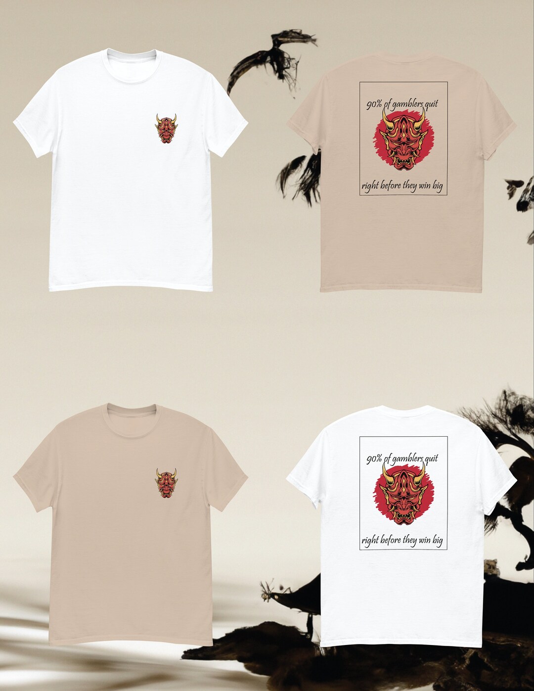 90% of Gamblers Quit Before They Win Big Men's T-shirt - Etsy