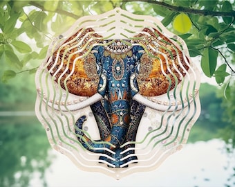 Elephant Wind Spinner - Etsy