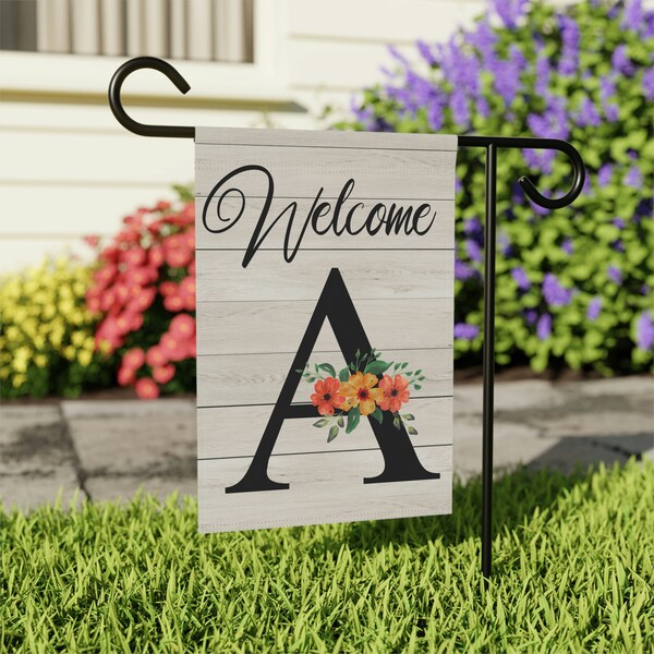 Monogram Garden Flag - Etsy