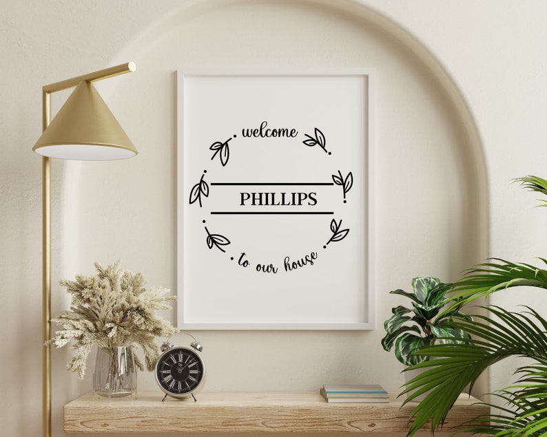 Split Monogram Svg Blended Family Sign Svg Established Sign - Etsy