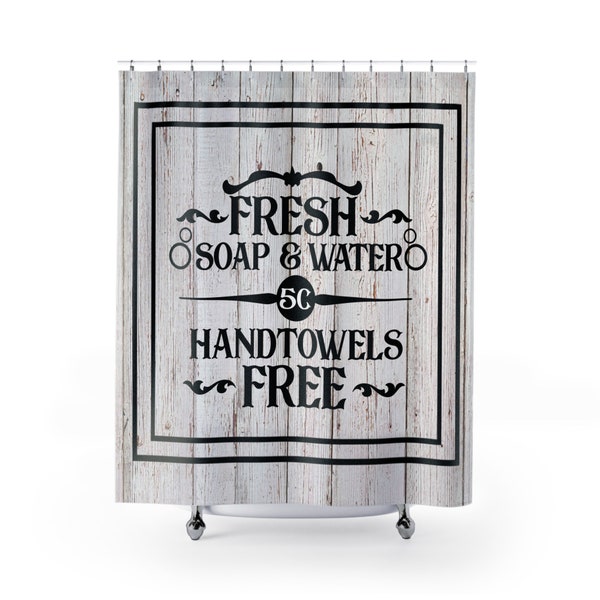 Farmhouse Shower Curtain - Etsy