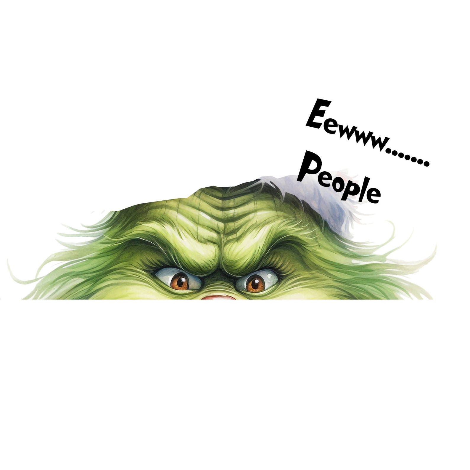 Eewww People Peeking Green Gnome Png Svg File Eewww People - Etsy