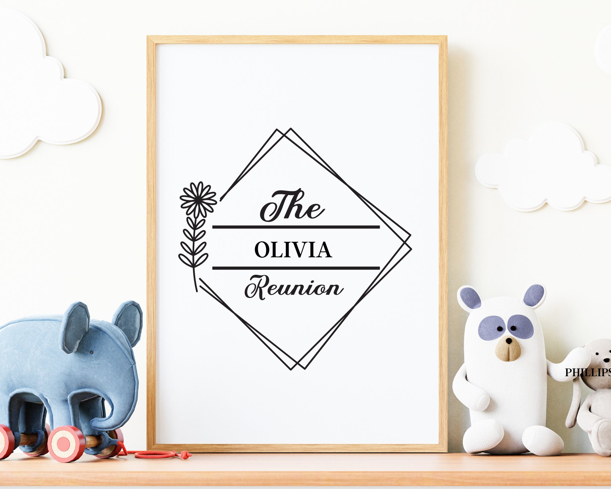 Family Reunion Sign SVG: Monogram Wall Art (digital Download) - Etsy